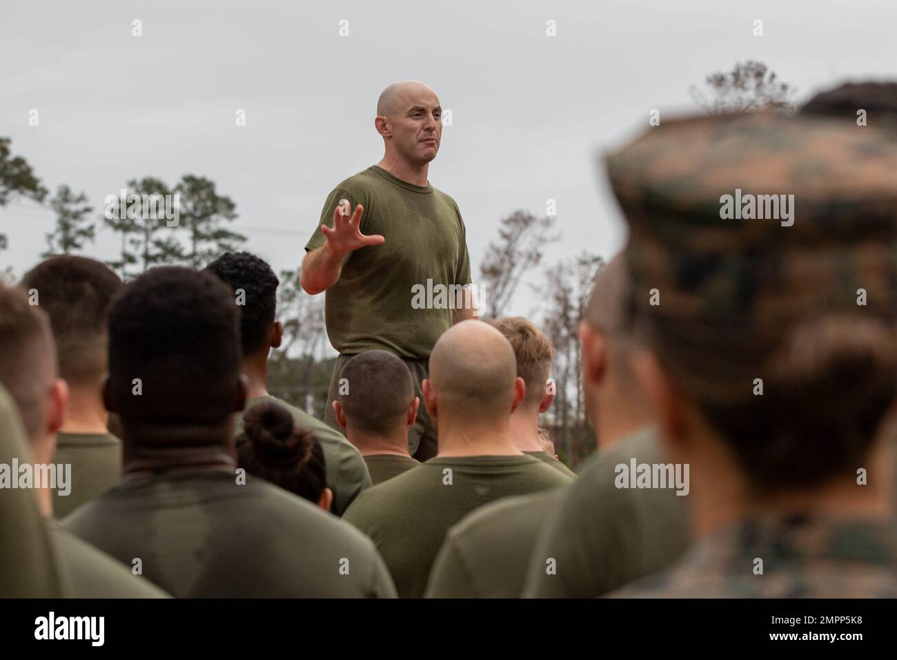 U.S. Marine Corps Lt. Col. Anthony Cesaro, commanding officer of Marine ...