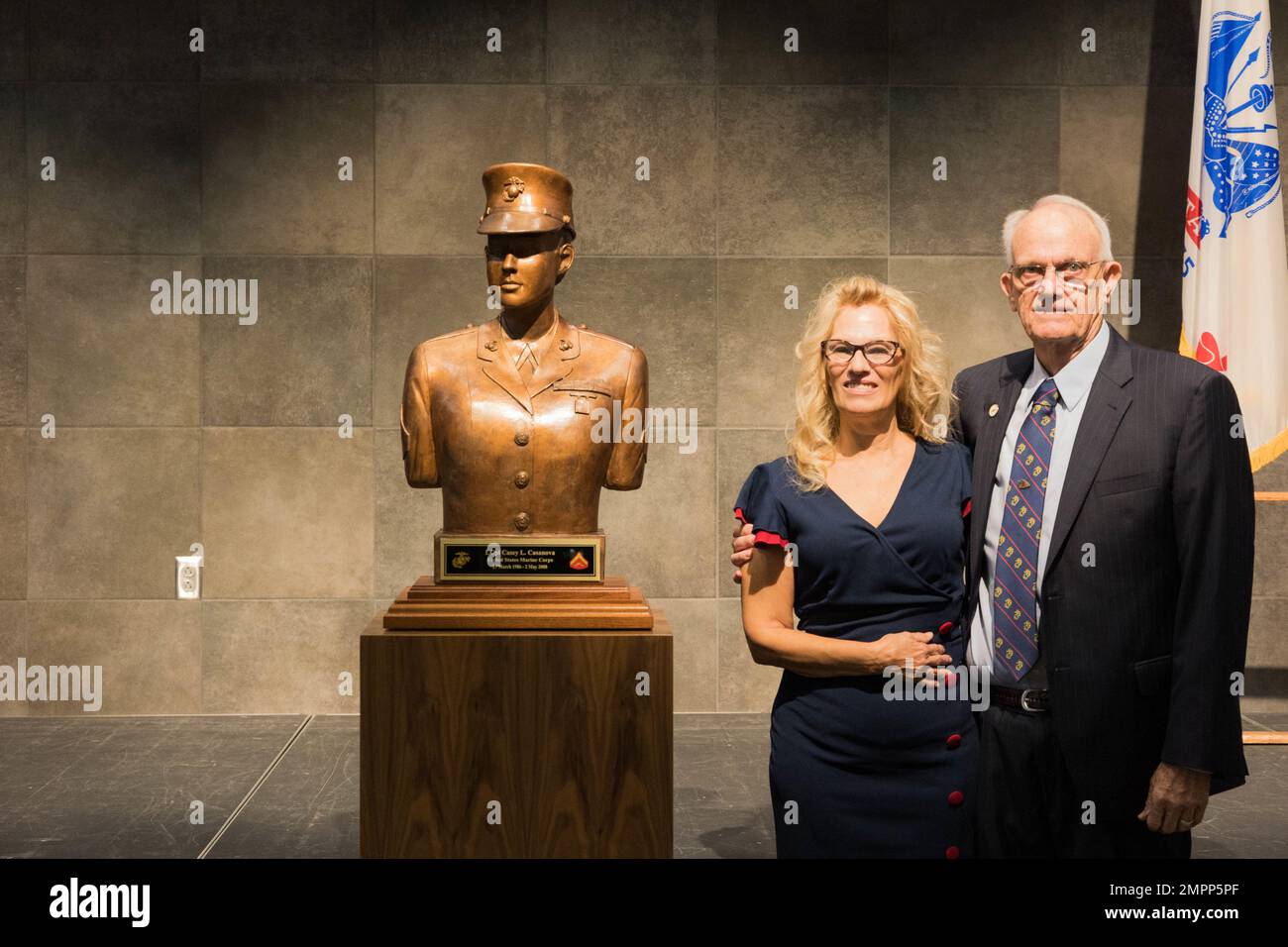 Ms. Paula Caruth, mother of Lance Cpl. Casey L. Casanova and Mr. Cliff ...