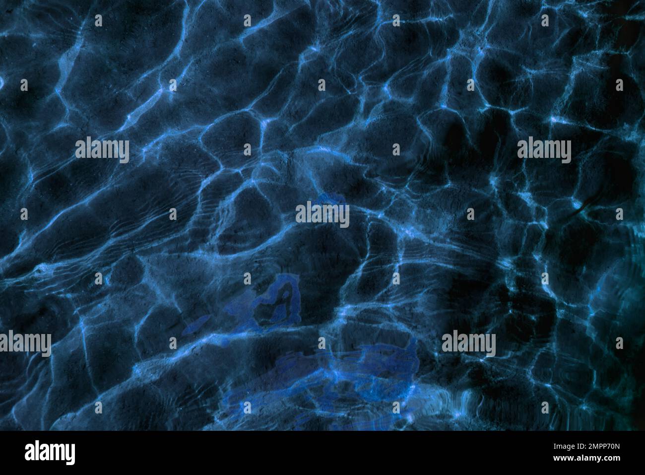 Abstract photo of the glow of the surface of transparent water with the ...