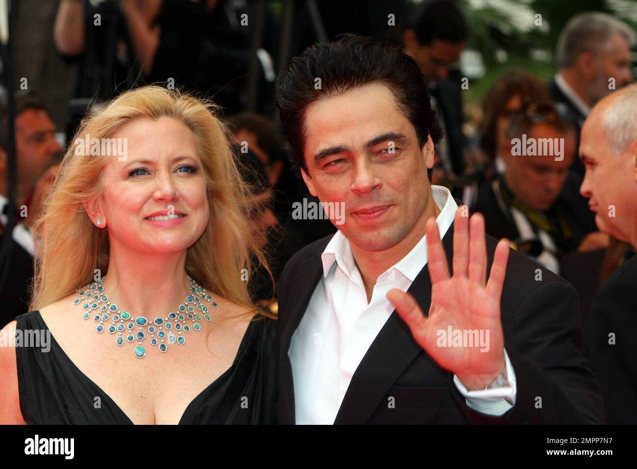 Benicio Del Toro and Laura Bickford attend the closing ceremony of the ...