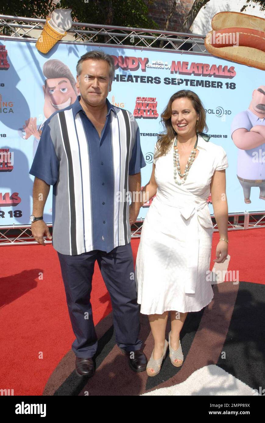 Bruce Campbell attends the world premiere of "Cloudy with a Chance of ...