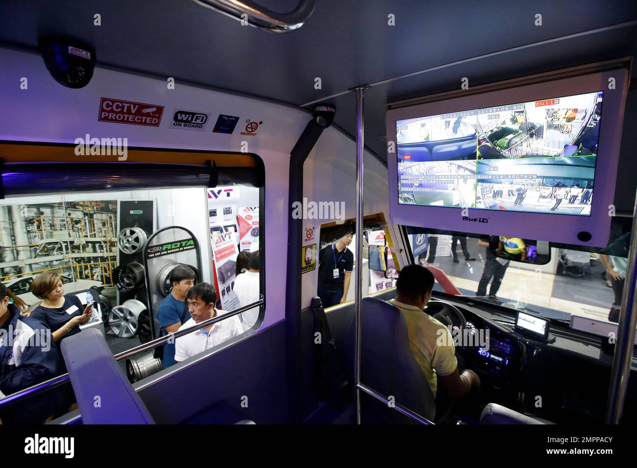 In this Oct. 12, 2017, photo, a man checks a prototype of the modern ...