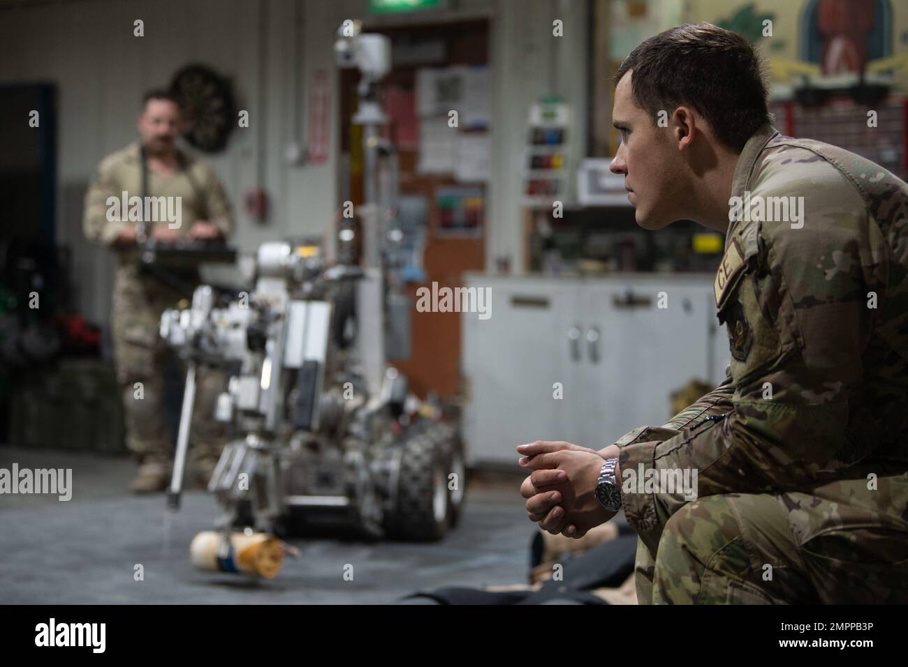 From right, U.S. Air Force 2nd Lt. Matthew Haywood, 386th Expeditionary ...