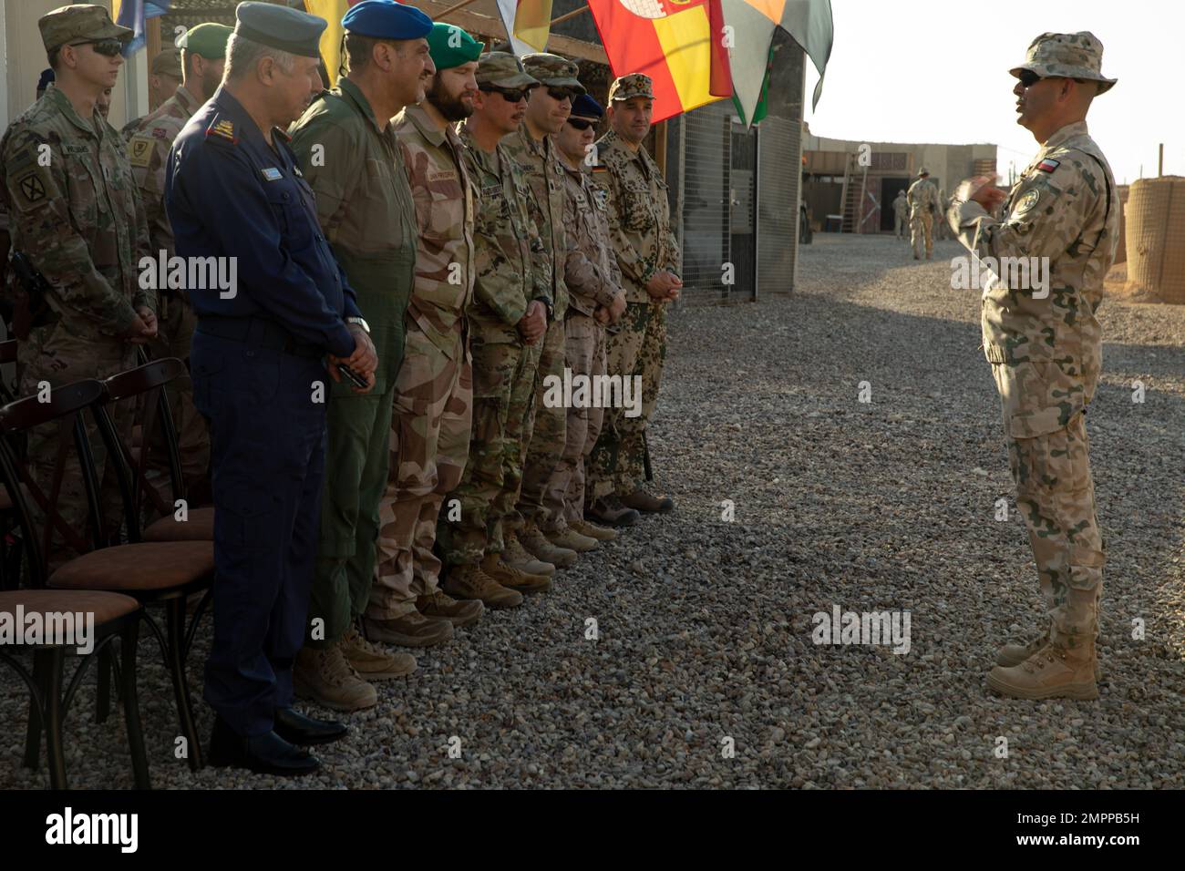 Col. Brdulo, Polish Military Contingent assigned to Combined Joint Task ...