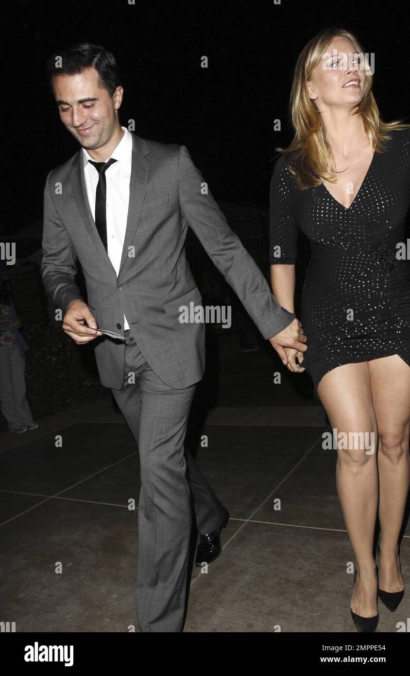 Natasha Henstridge arrives for the Coldplay concert at UCLA. Los ...