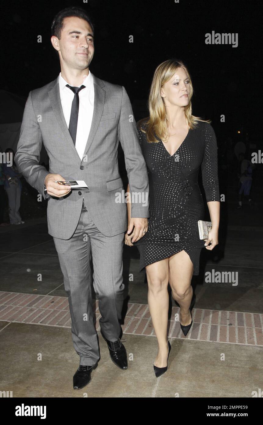 Natasha Henstridge arrives for the Coldplay concert at UCLA. Los ...