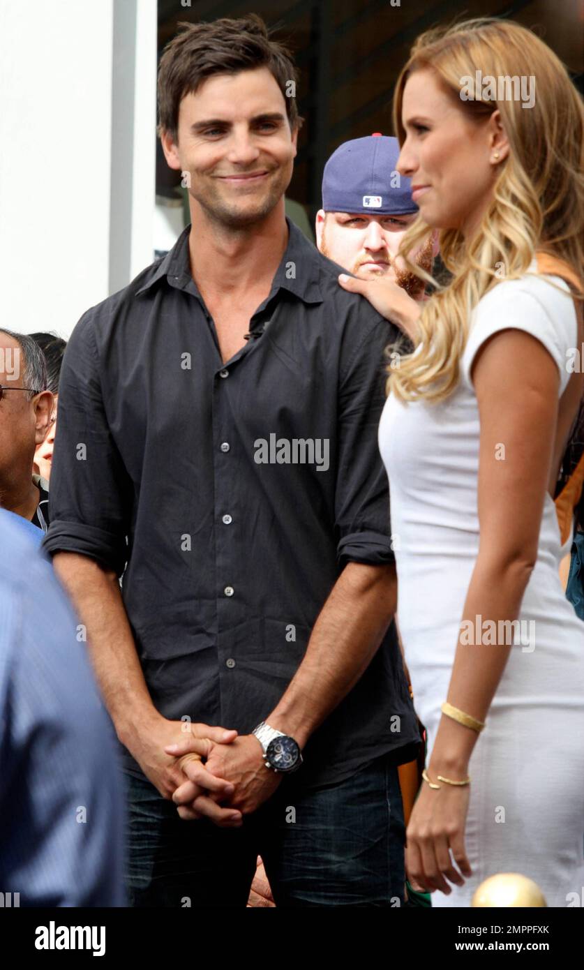 Actor Colin Egglesfield makes appearance on "Extra" TV at The Grove ...