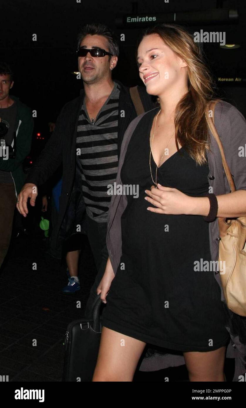 - Colin Farrell and girlfriend Alicja Bachleda-Curus arrive at Los ...