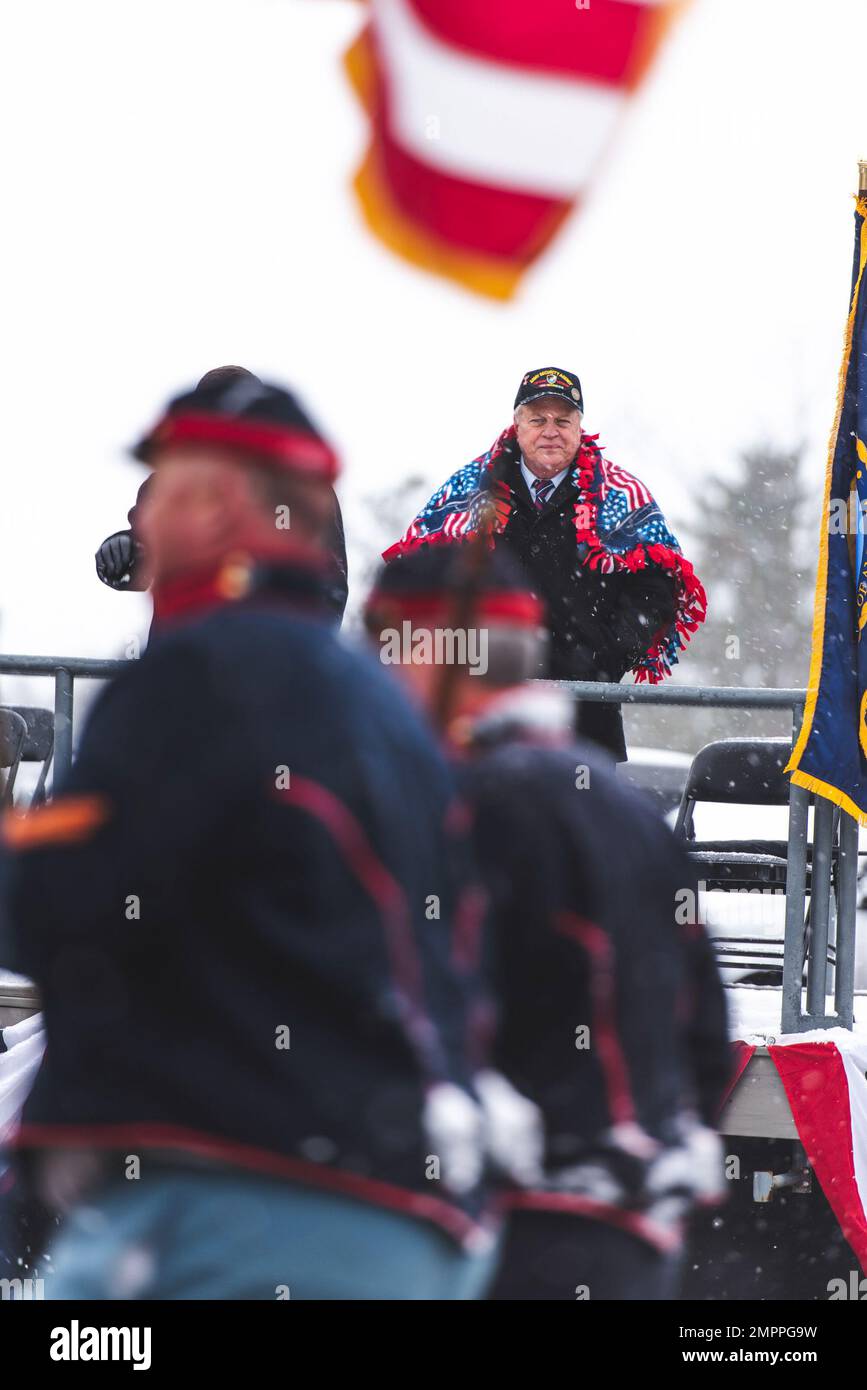 Beavercreek Mayor Bob Stone watches participants during the Nov. 12 ...