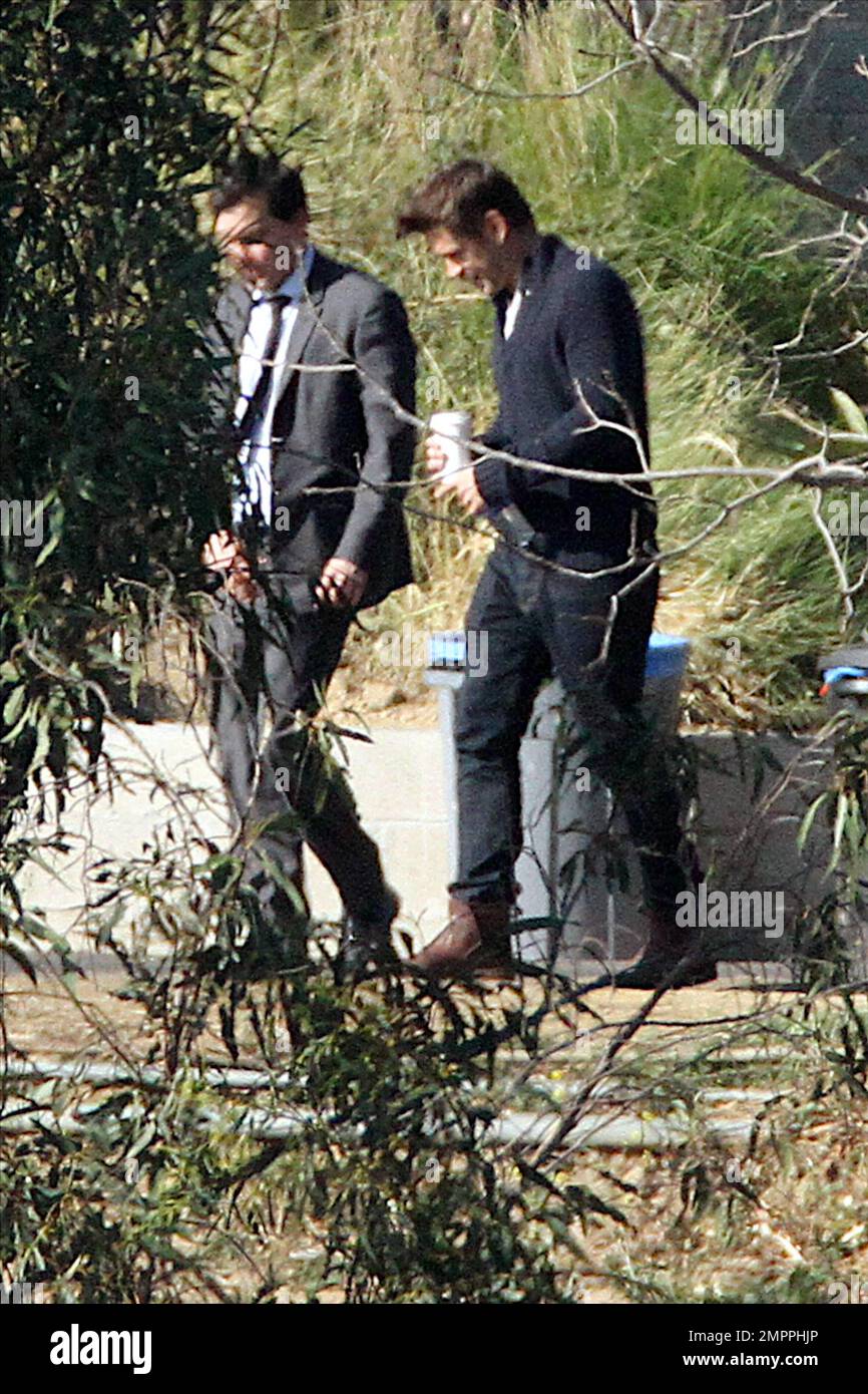 EXCLUSIVE!! Colin Farrell shoots scenes for his new movie "Seven ...