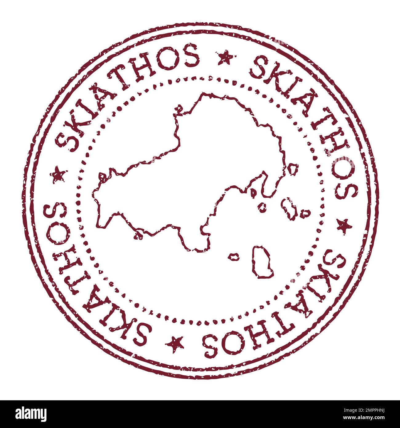 Island skiathos map hi-res stock photography and images - Alamy
