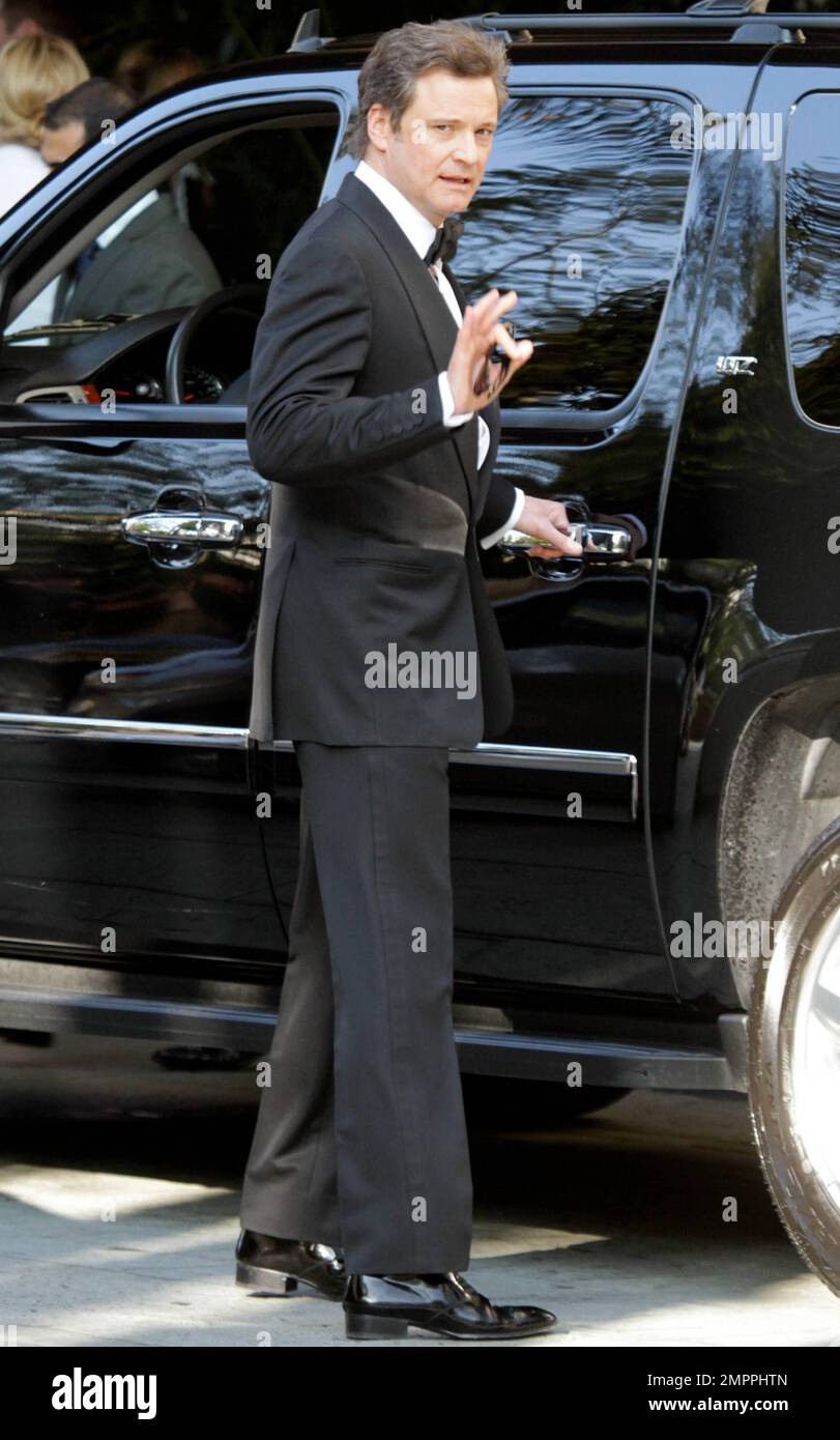 Best Actor 2011 Colin Firth leaves a hotel in Beverly Hills as he heads ...