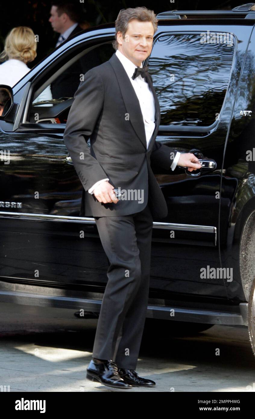 Best Actor 2011 Colin Firth leaves a hotel in Beverly Hills as he heads ...