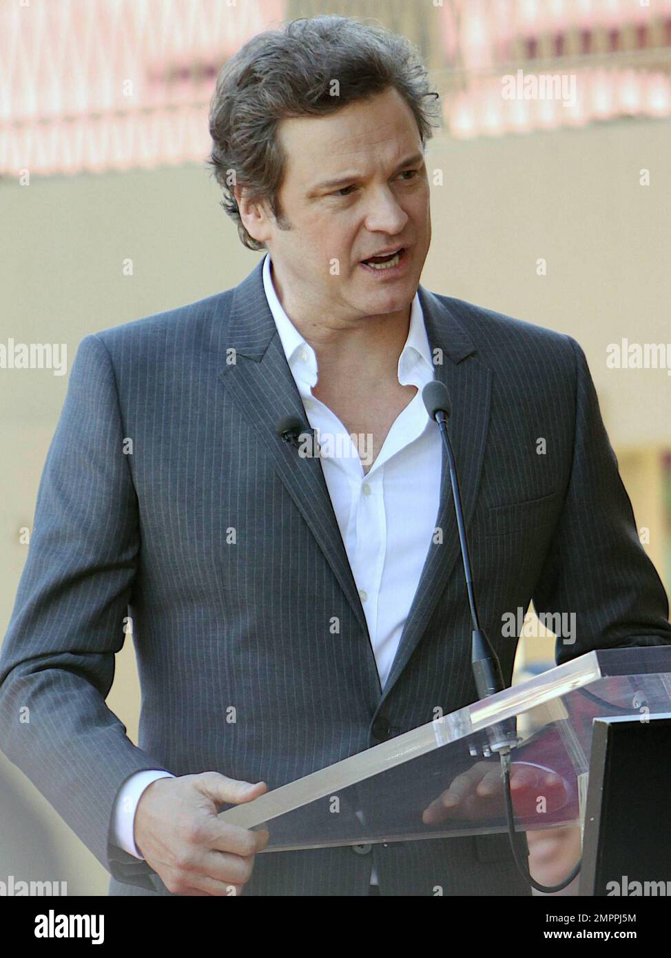 Actor Colin Firth is honored with a star on the Hollywood Walk of Fame ...