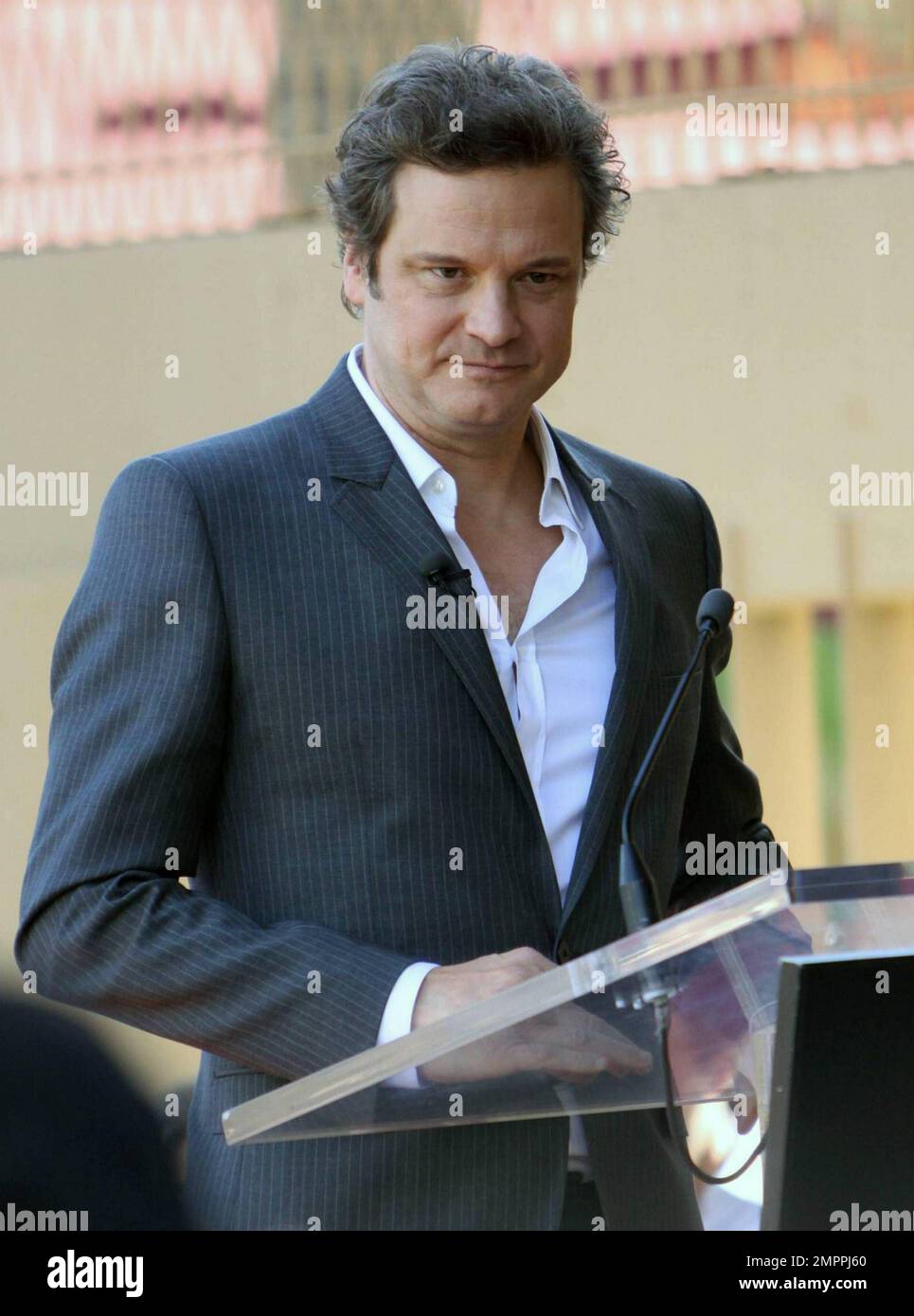 Actor Colin Firth is honored with a star on the Hollywood Walk of Fame ...