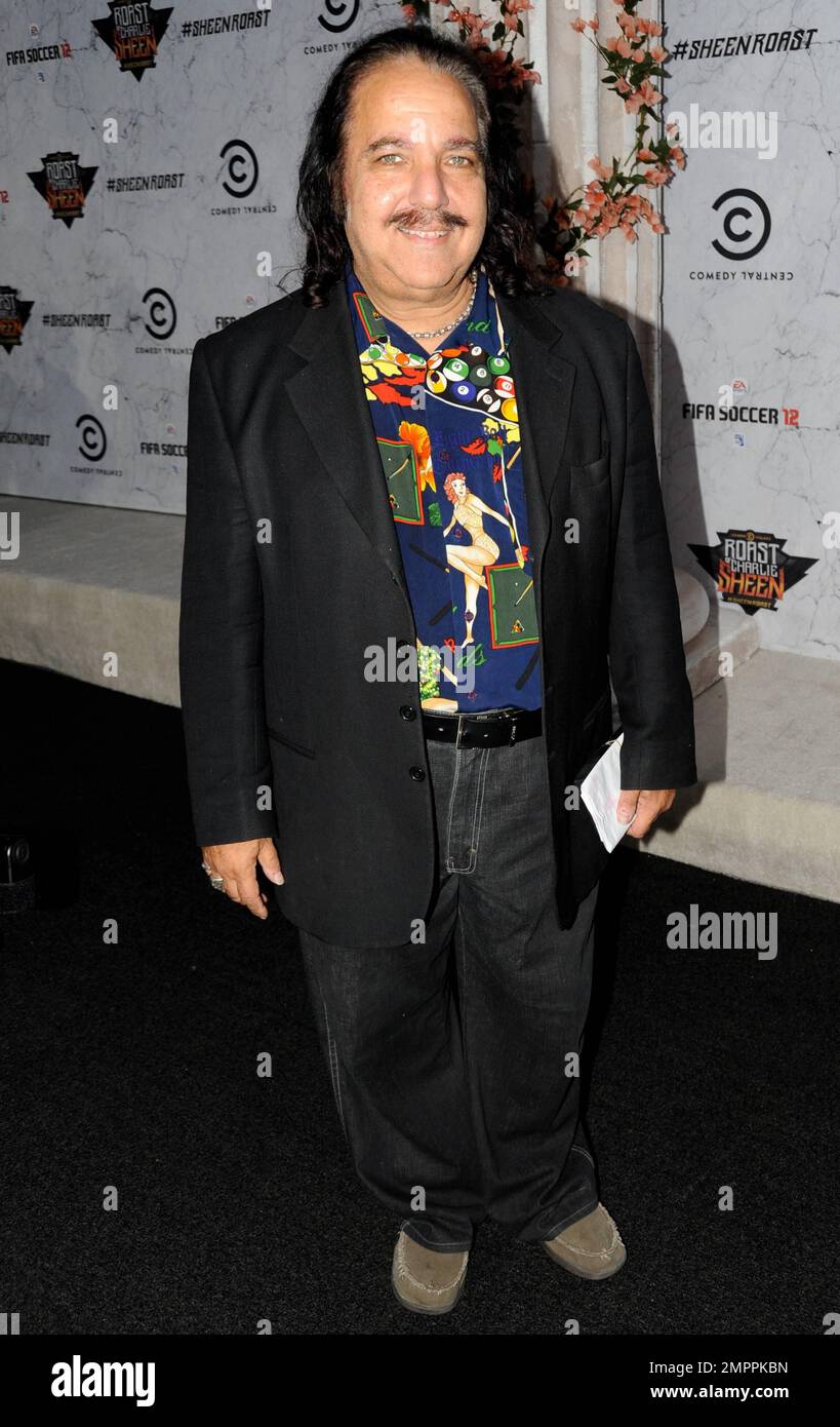 Ron Jeremy arrives at "COMEDY CENTRAL Roast of Charlie Sheen" held at ...