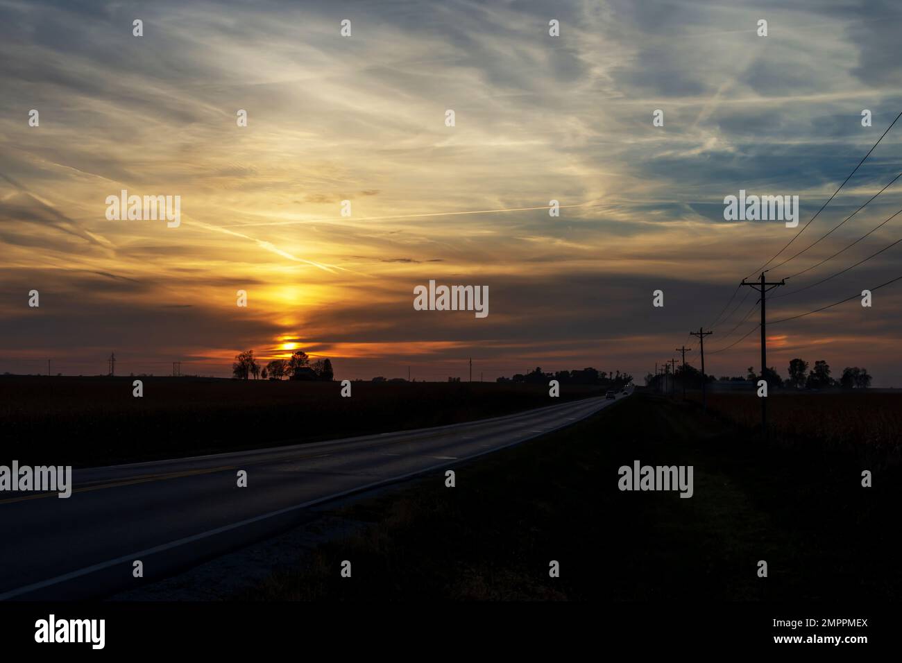 Sunset without clouds hi-res stock photography and images - Alamy