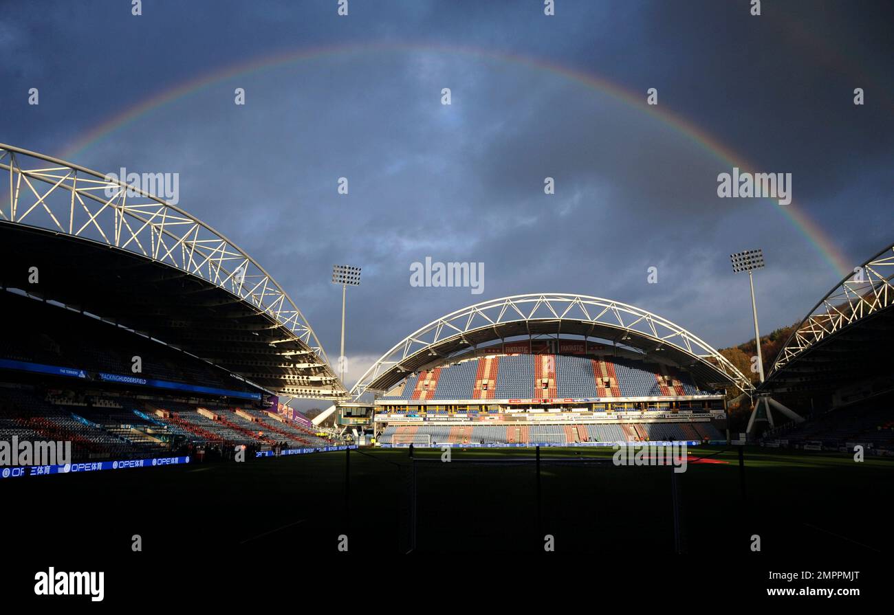 A general view of John Smith's stadium before the English Premier ...