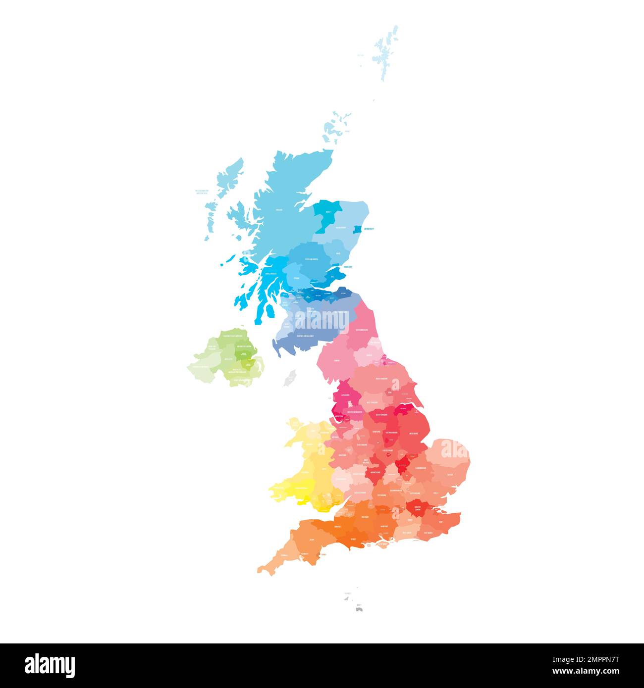 Uk administrative divisions map Stock Vector Images - Alamy