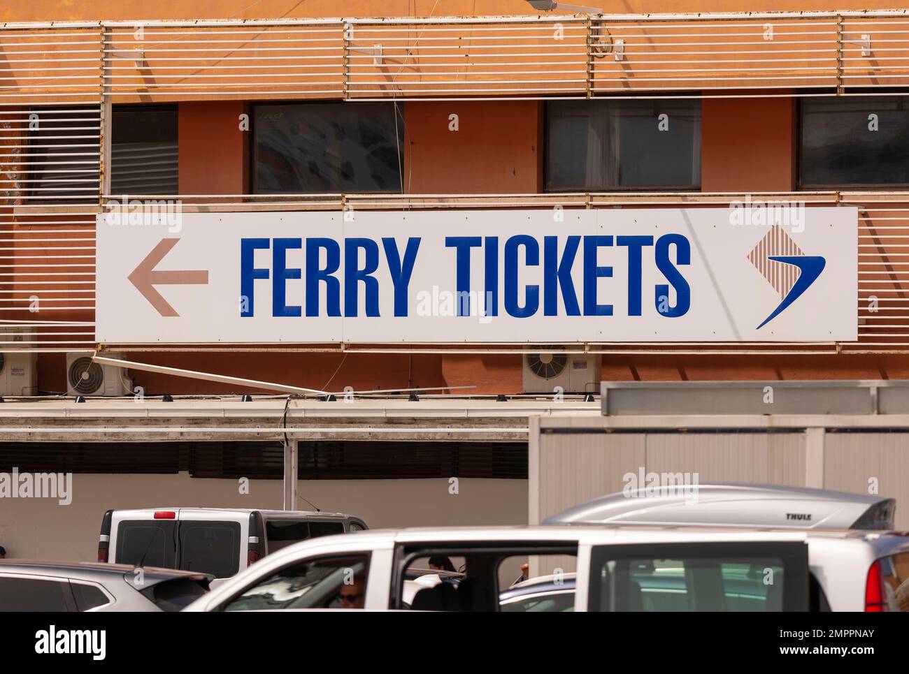 SPLIT, CROATIA, EUROPE - Ferry Tickets sign Stock Photo - Alamy