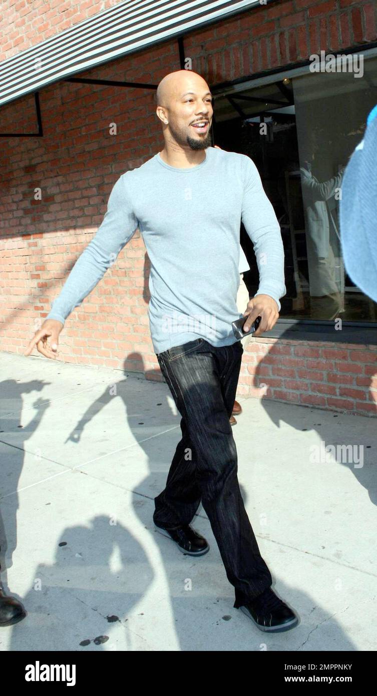 Rapper Common dines at the Newsroom on Robertson Blvd., taking time to ...