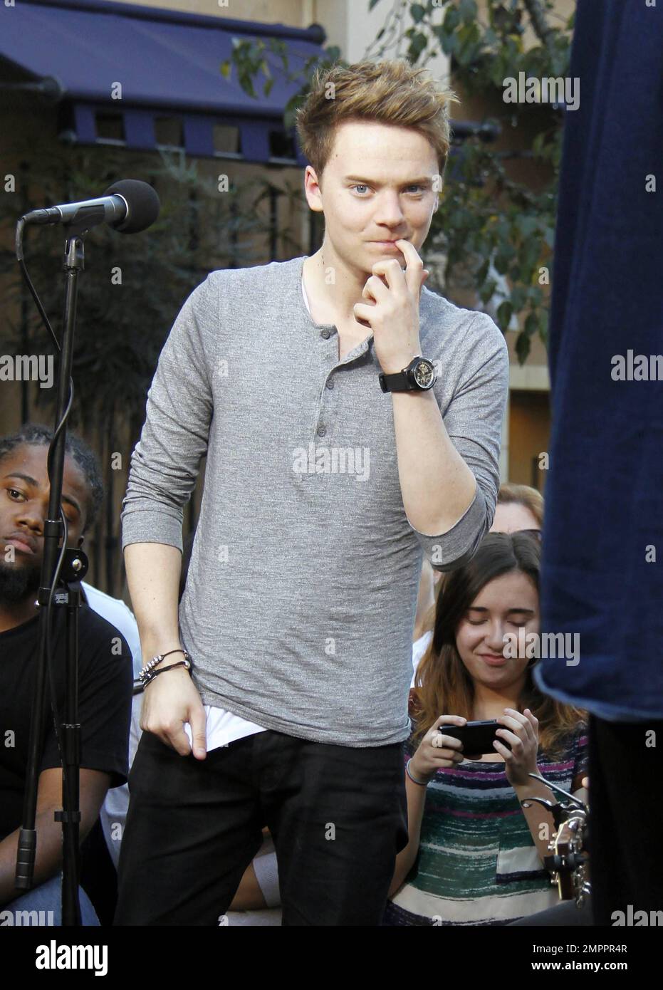 Conor Maynard makes an appearance at The Grove shopping center for an ...