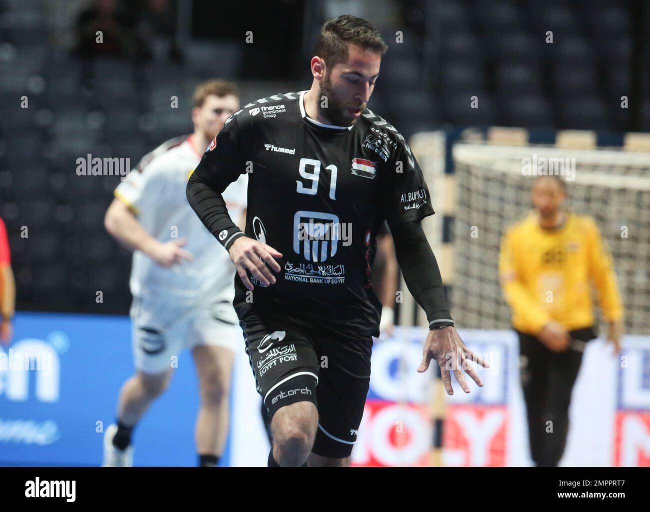 Mohammad Sanad of Egypte during the IHF Men's World Championship 2023, Placement matches 5-6 ...