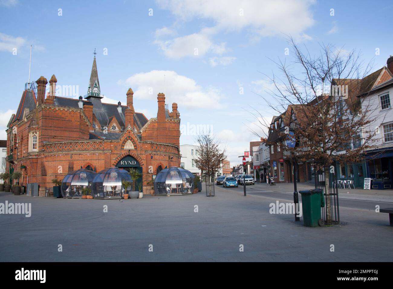 The Town Hall on Market Place in Wokingham, Berkshire in the UK Stock ...