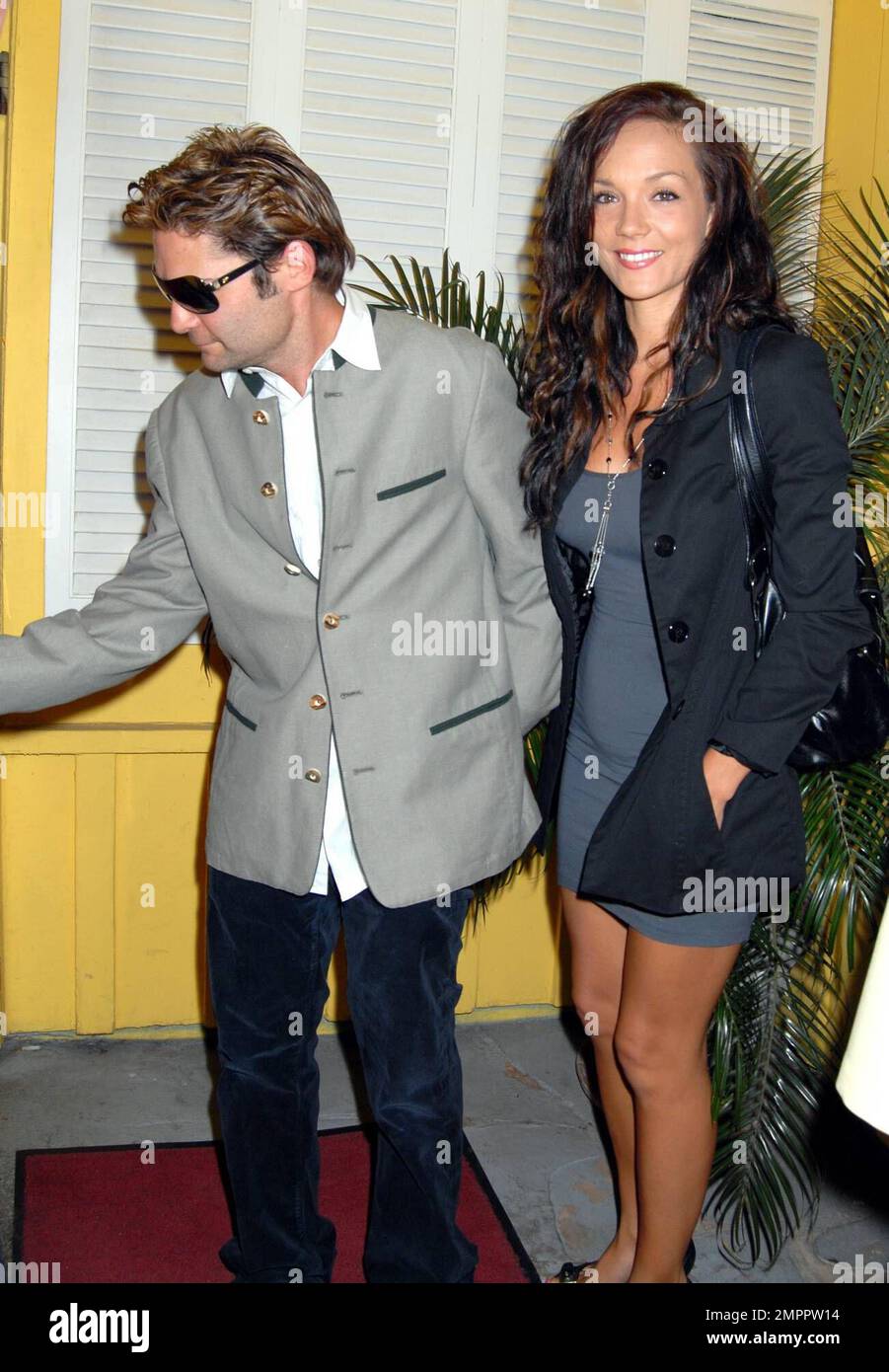 Corey Feldman and his wife enjoy dinner at Dan Tana's restaurant in ...