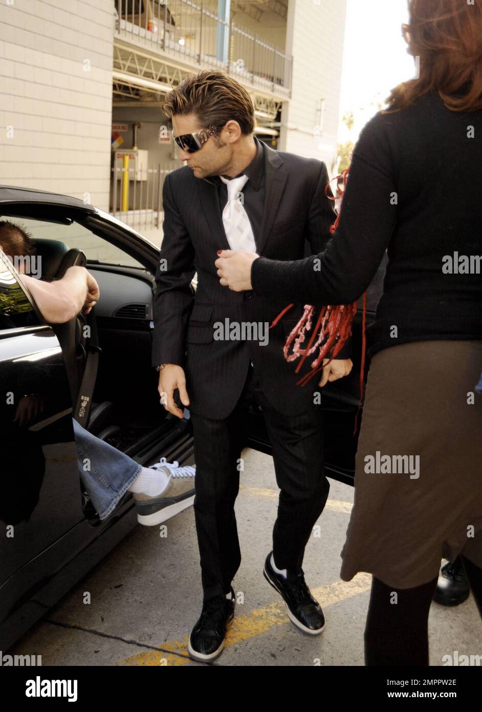 Corey Feldman arrives at the CNN building for an appearance on "Larry ...