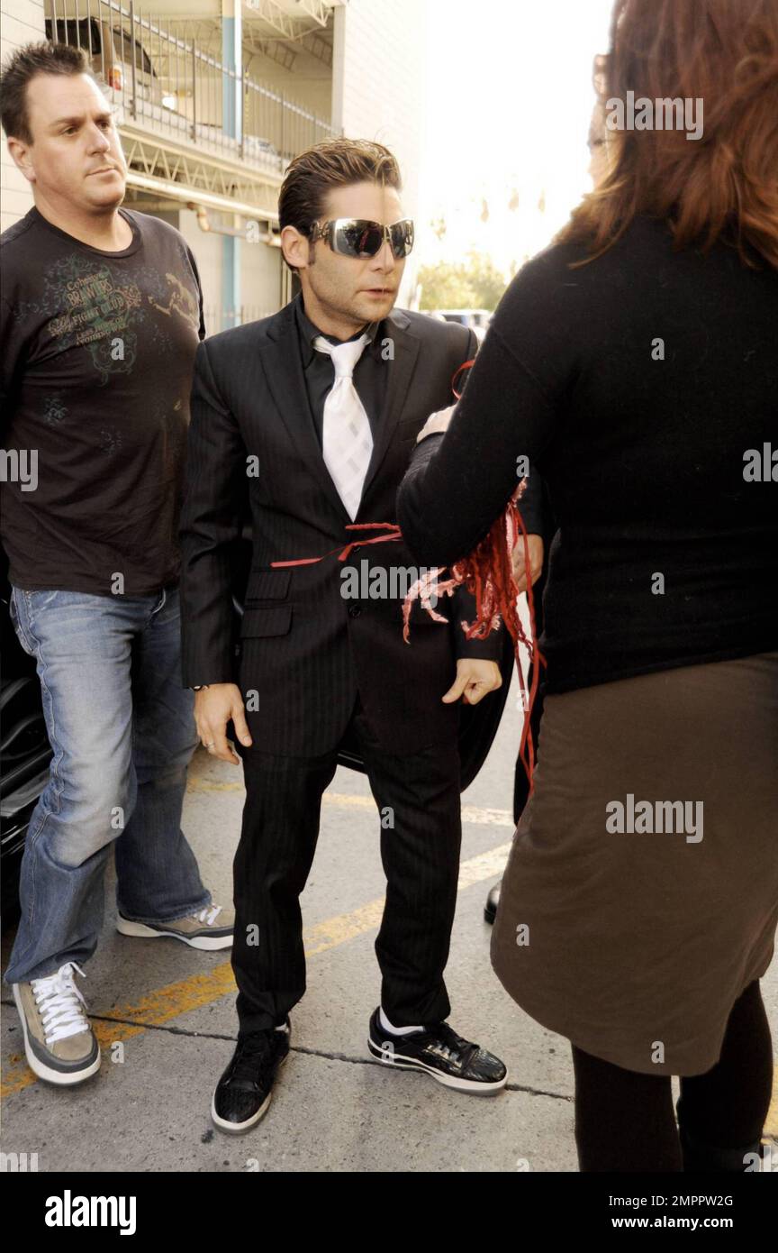 Corey Feldman arrives at the CNN building for an appearance on "Larry ...