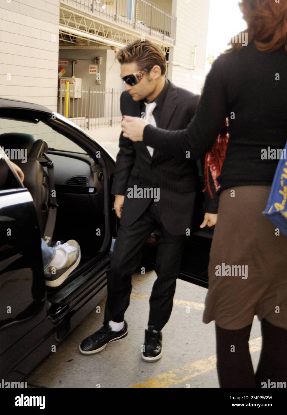 Corey Feldman arrives at the CNN building for an appearance on "Larry ...