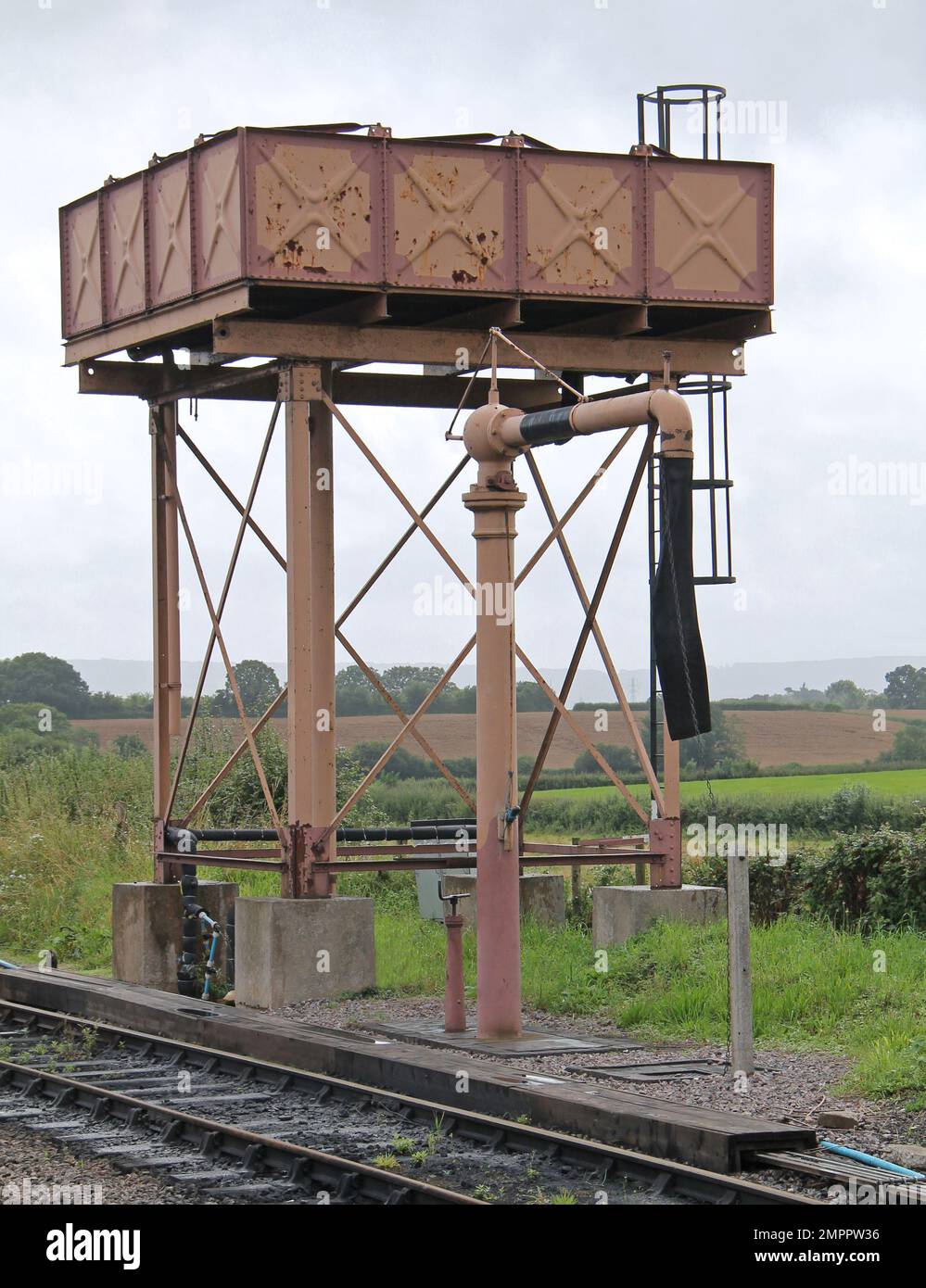 A Vintage Water Tower for Refilling Steam Trains Stock Photo - Alamy