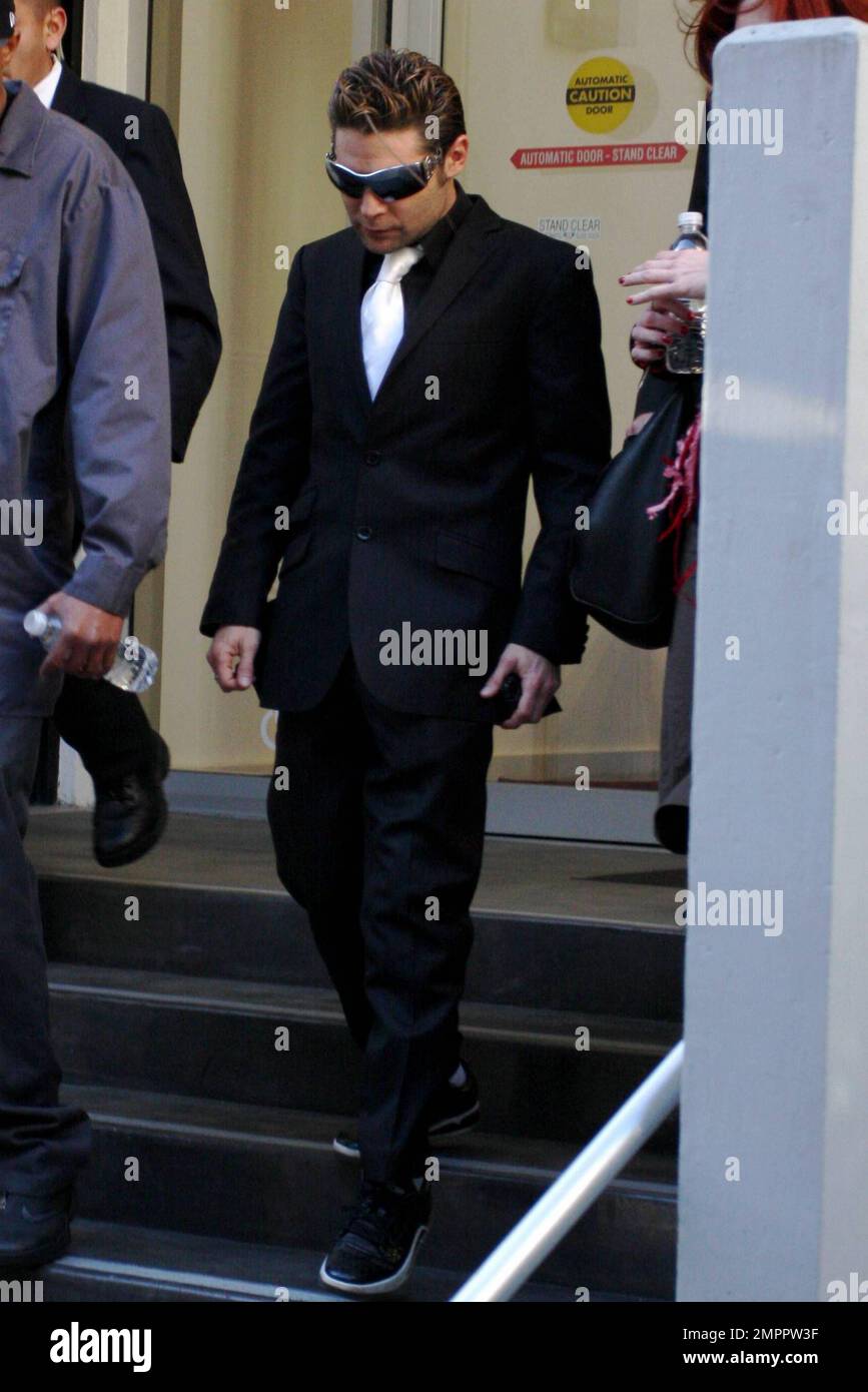 Corey Feldman leaves CNN's Hollywood studios after making an appearance ...