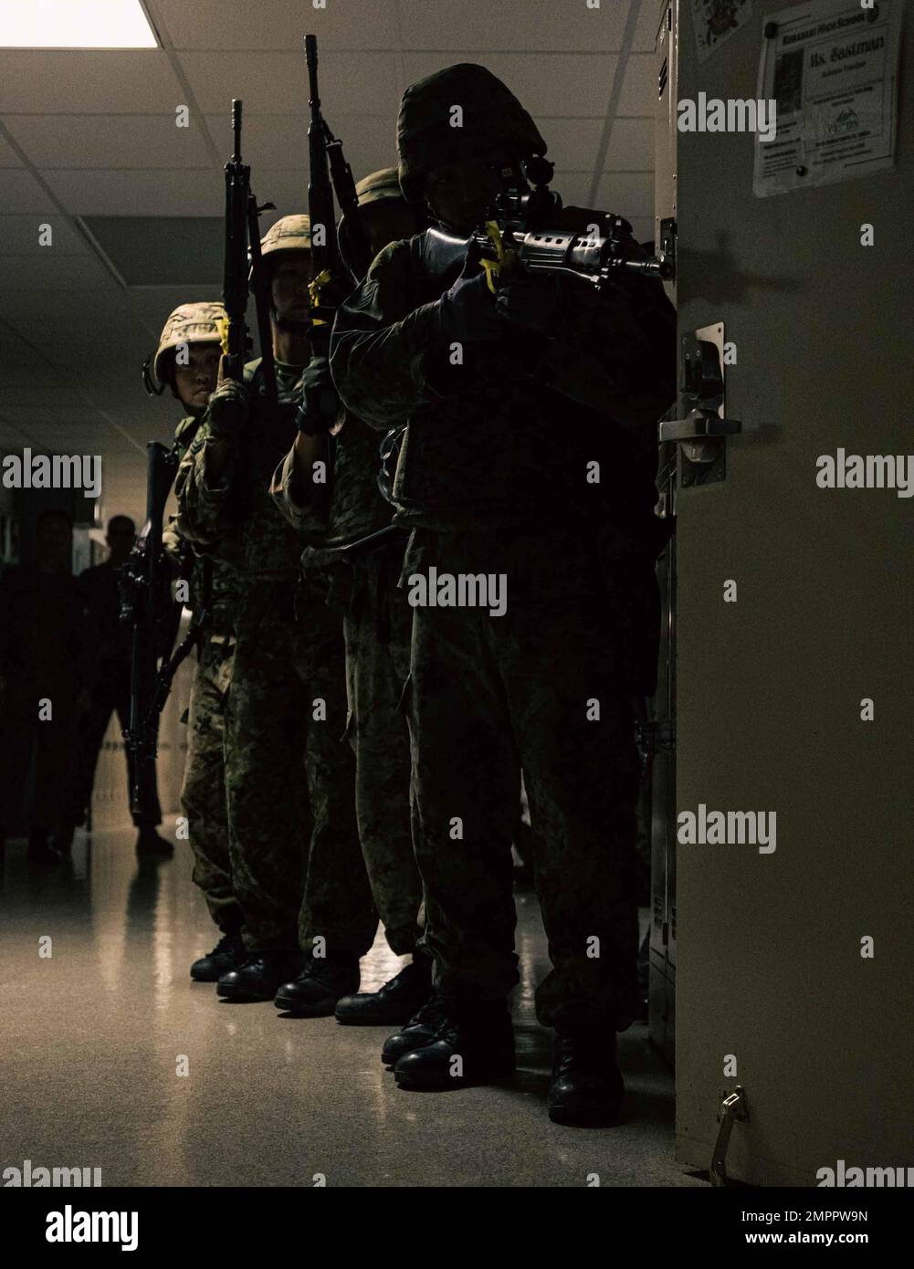 Members with Japan Ground Self-Defense Force, 51st Infantry Regiment ...