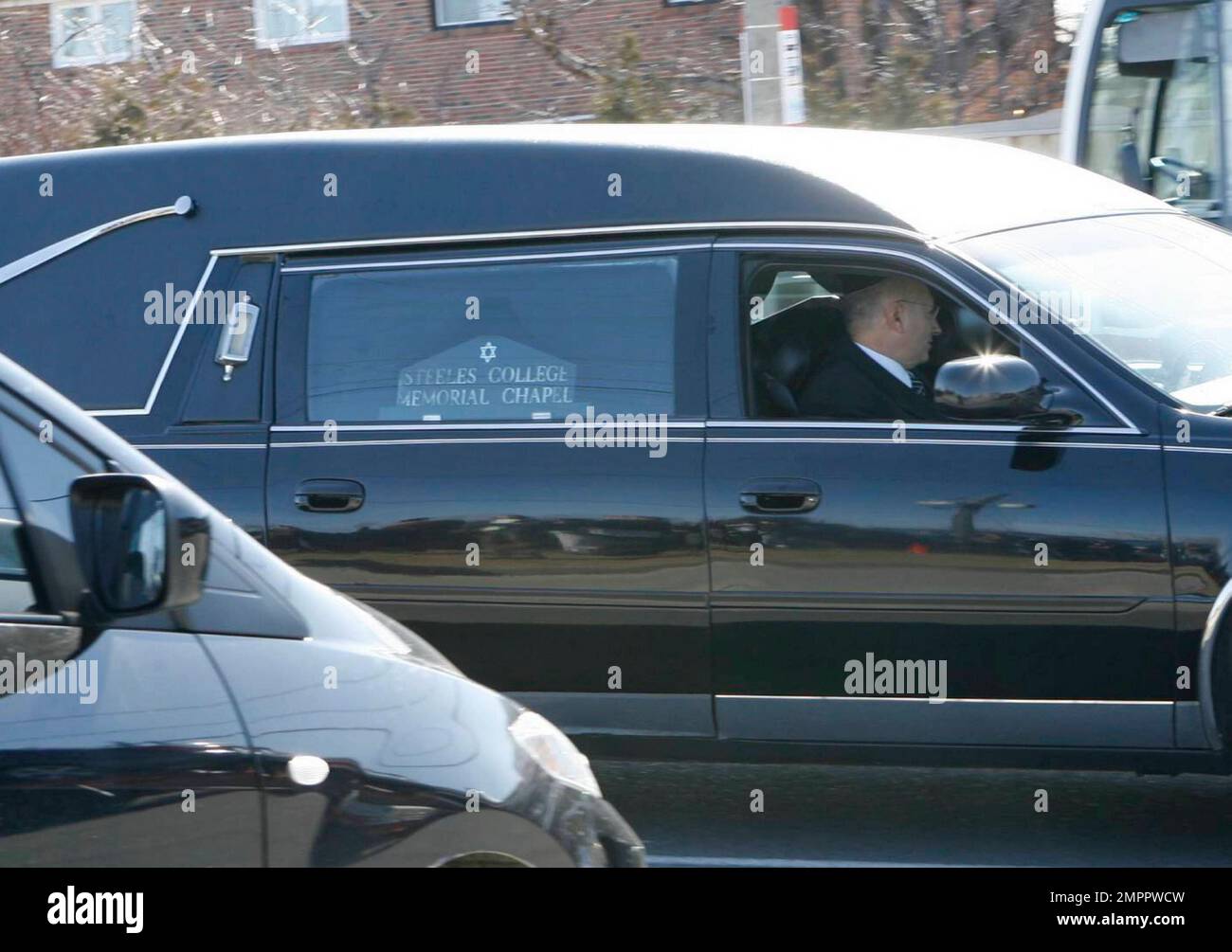 Family and friends gather outside Steeles Memorial Chapel after actor ...