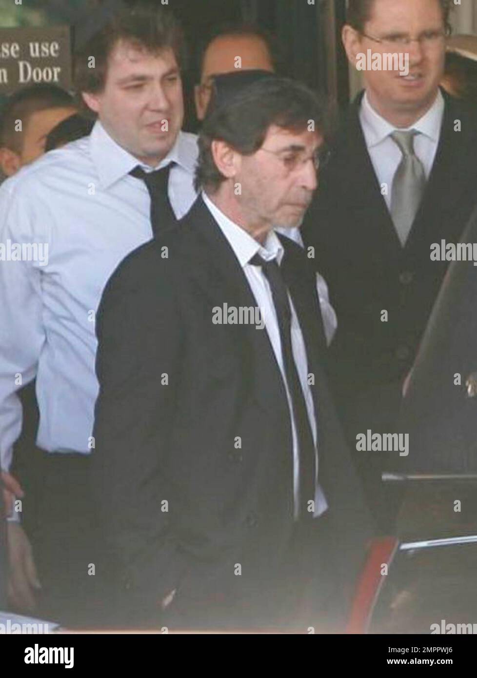 Family and friends gather outside Steeles Memorial Chapel after actor ...