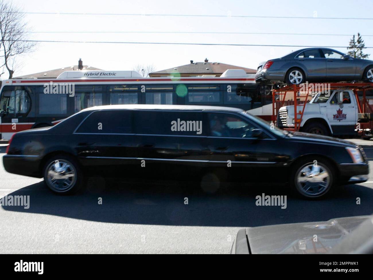 Family and friends gather outside Steeles Memorial Chapel after actor ...