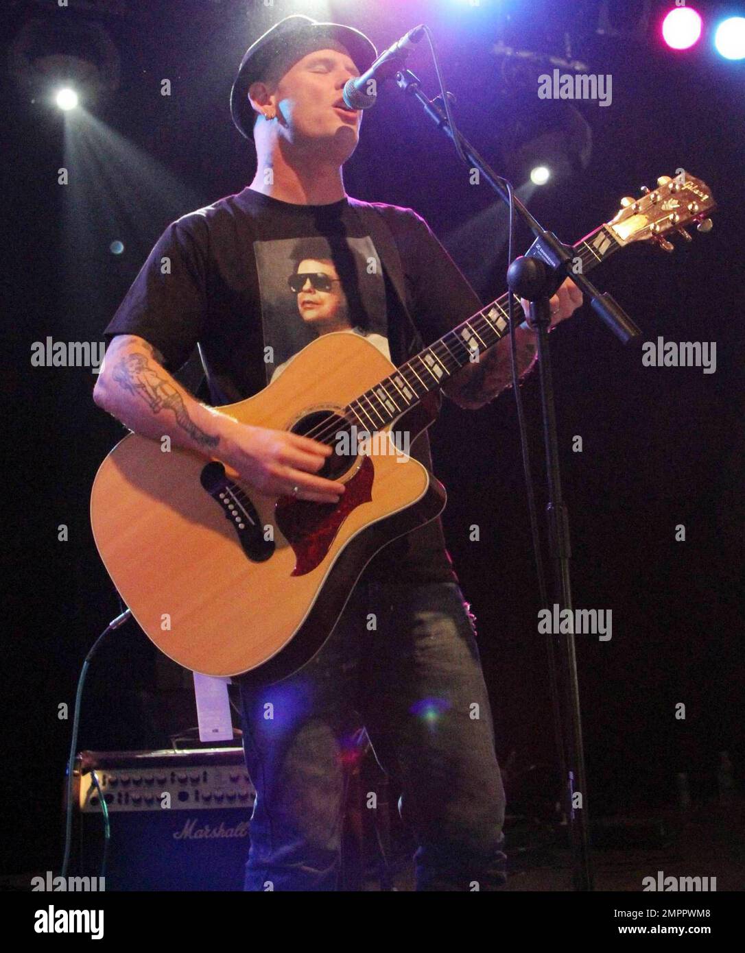 Slipknot frontman Corey Taylor performs an acoustic set during the ...