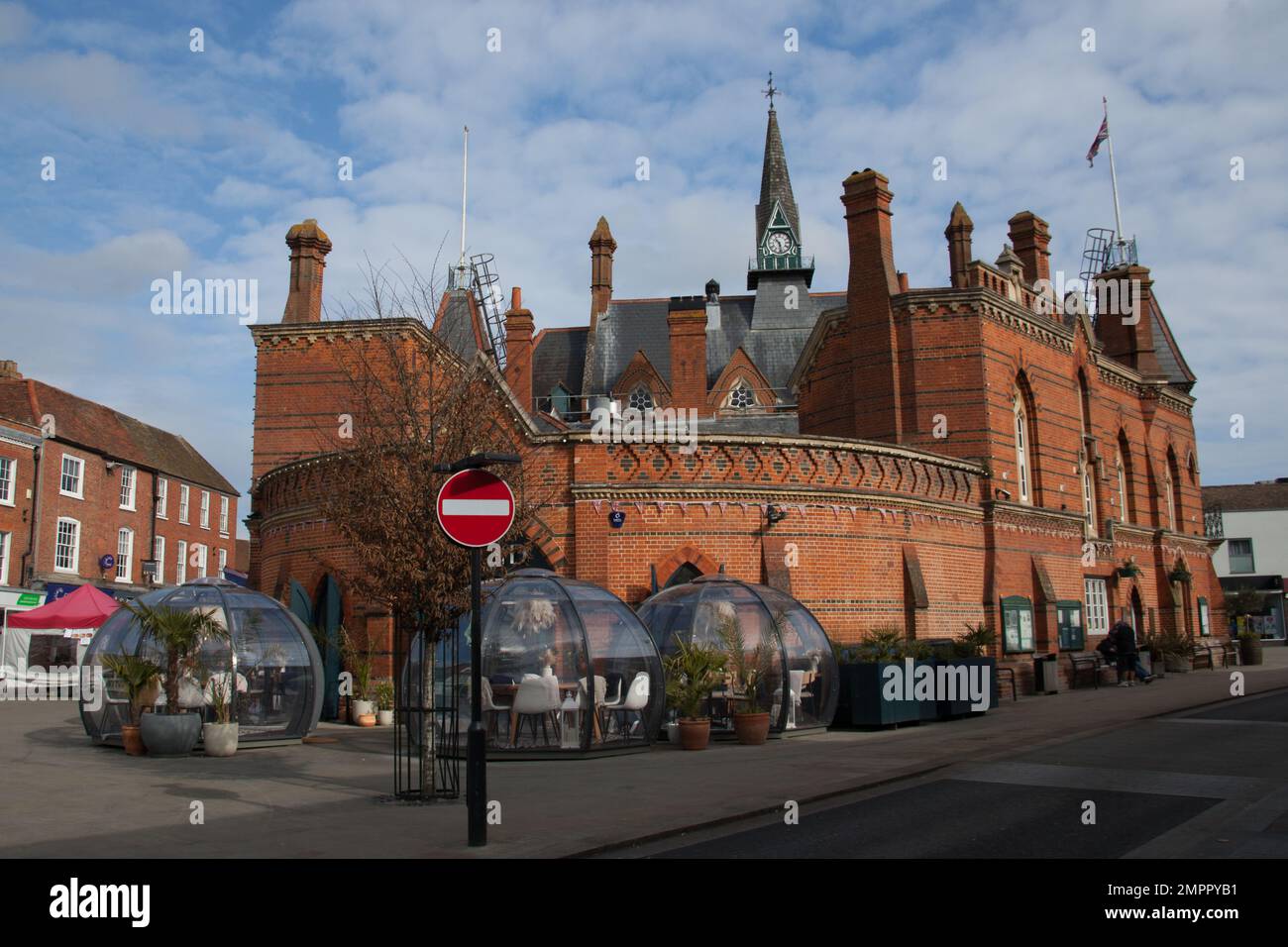 The Town Hall on Market Place in Wokingham, Berkshire in the UK Stock ...