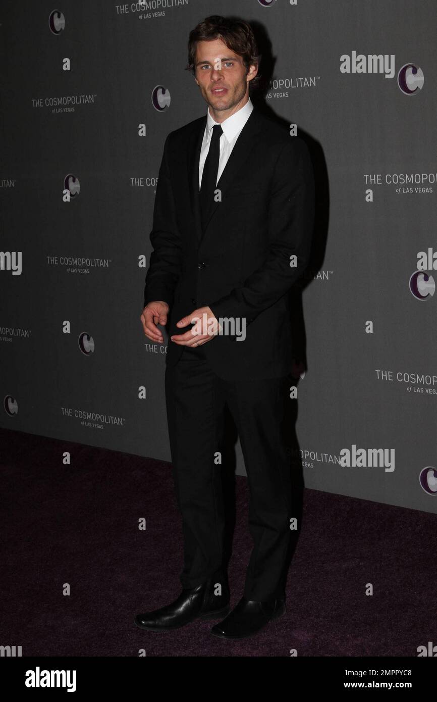 James Marsden rings in the New Year at the opening of the Cosmopolitan ...