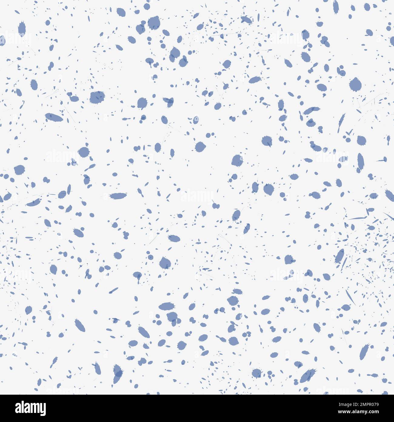 Seamless simple cute pattern from blue blots on white background ...