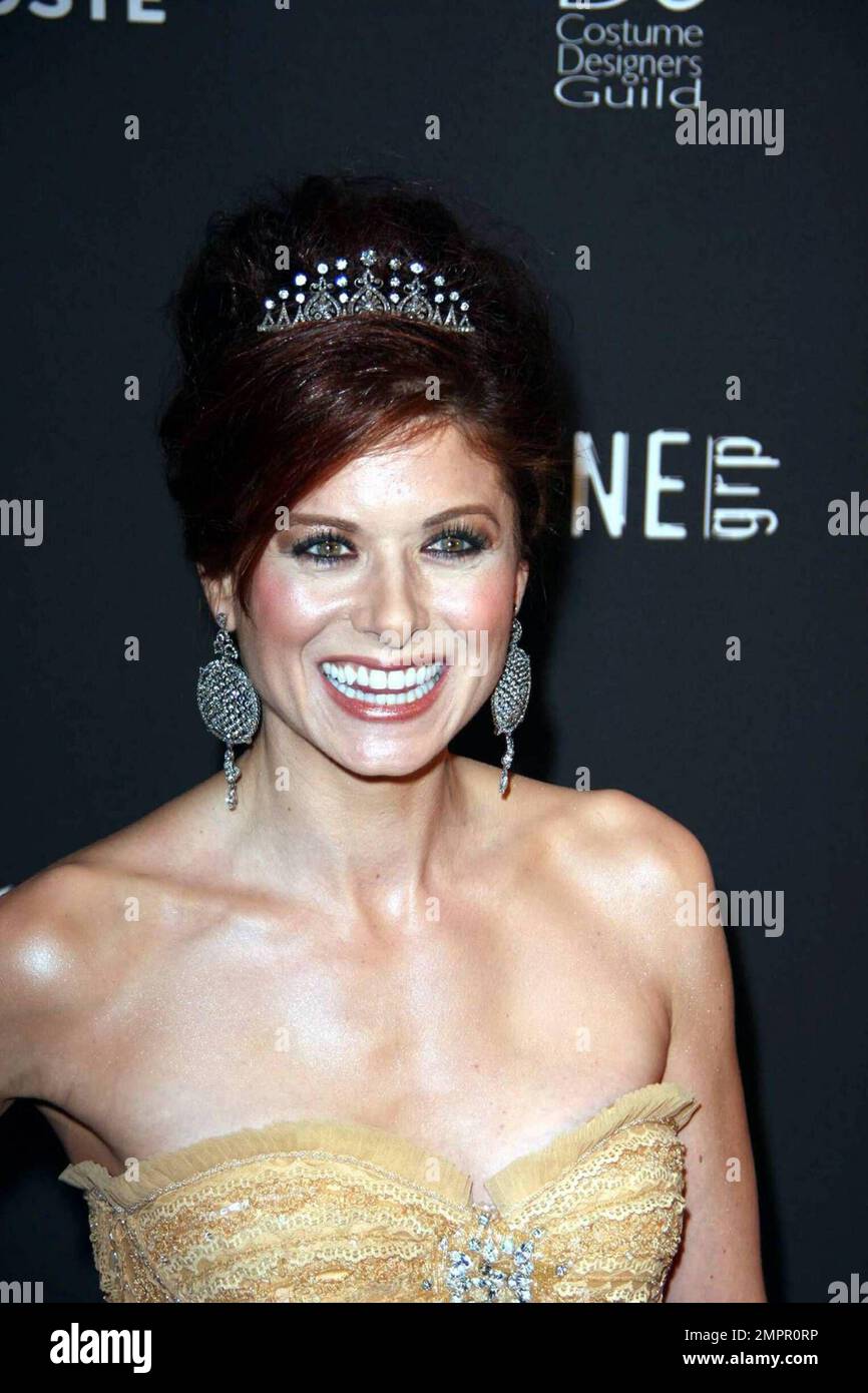 Actress Debra Messing attends the Costume Designers Guild Awards in Los ...