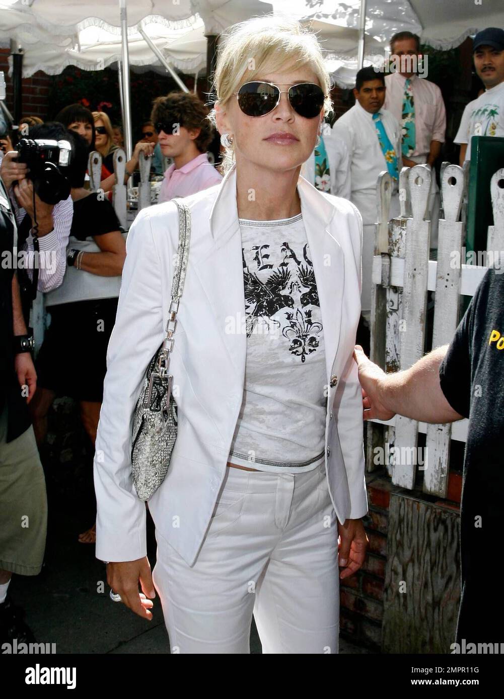 Has Sharon Stone become a cougar? Stone, seen here having lunch at The ...