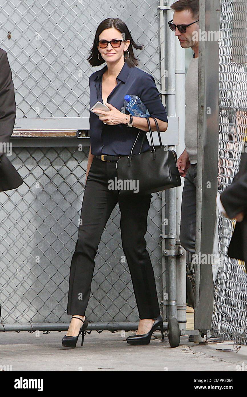 Courtney Cox arrives at Jimmy Kimmel Live. Los Angeles, CA. 21st April ...