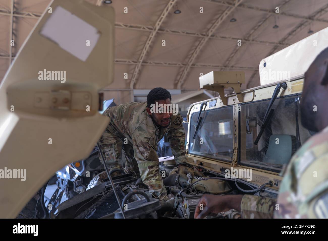 U.S. Army Spc. Ryan Archibald, a wheeled vehicle mechanic with the ...