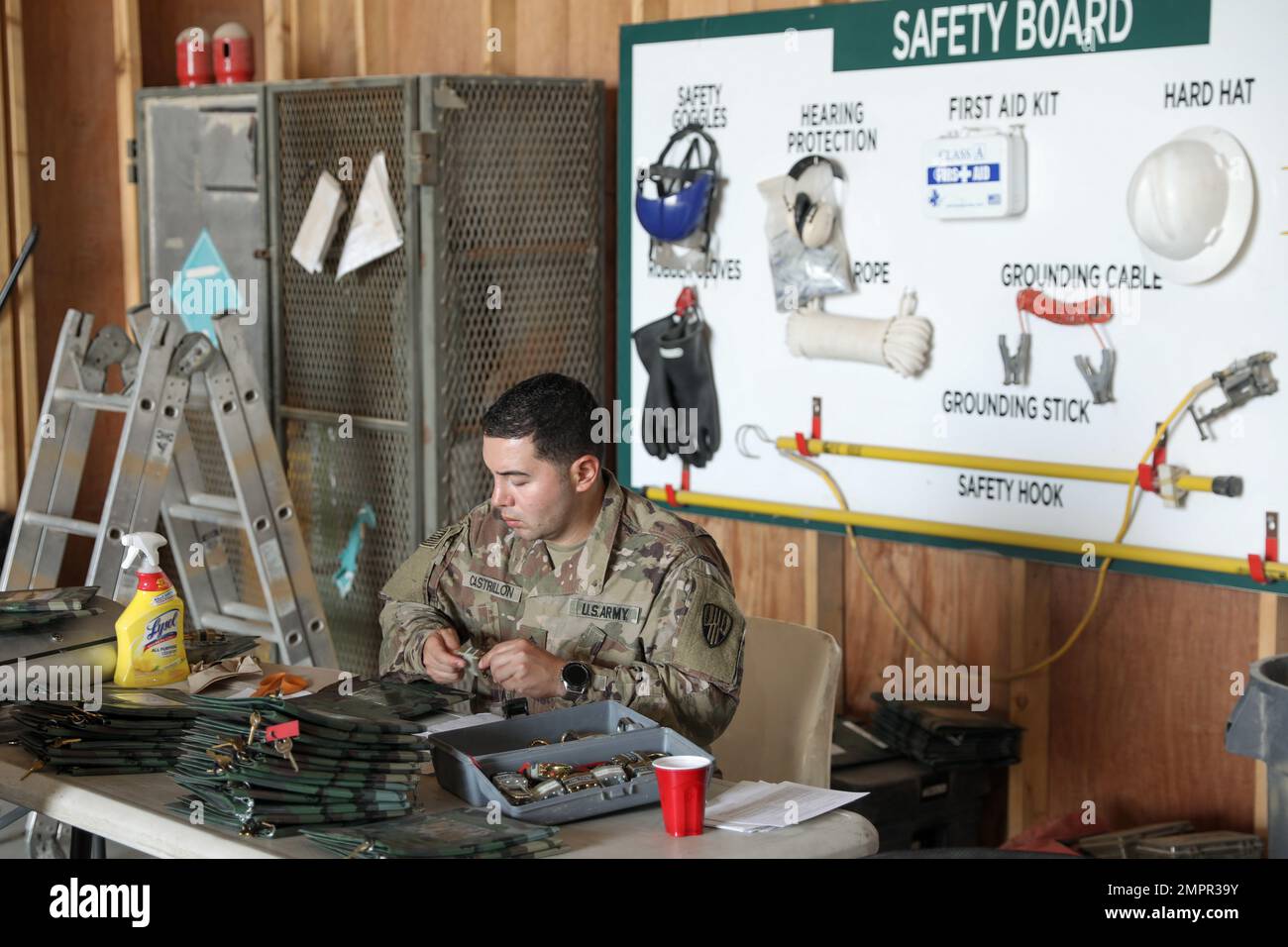 U.S. Army Staff Sgt. Harringson Castrillon, a tactical power generator ...