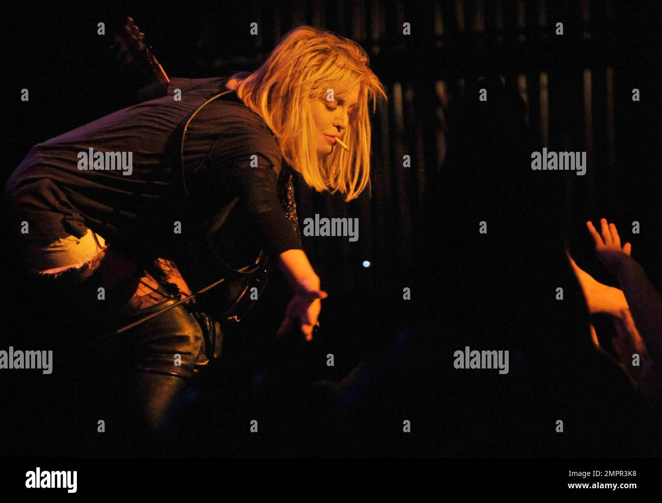 Rocker Courtney Love performs live with her band Hole at the Fillmore ...