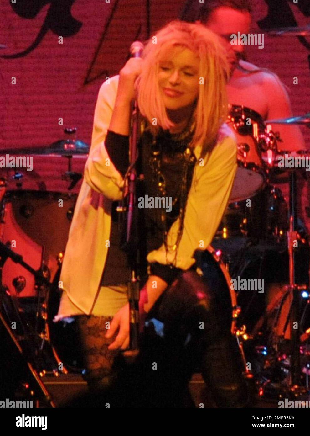 Rocker Courtney Love performs live with her band Hole at the Fillmore ...
