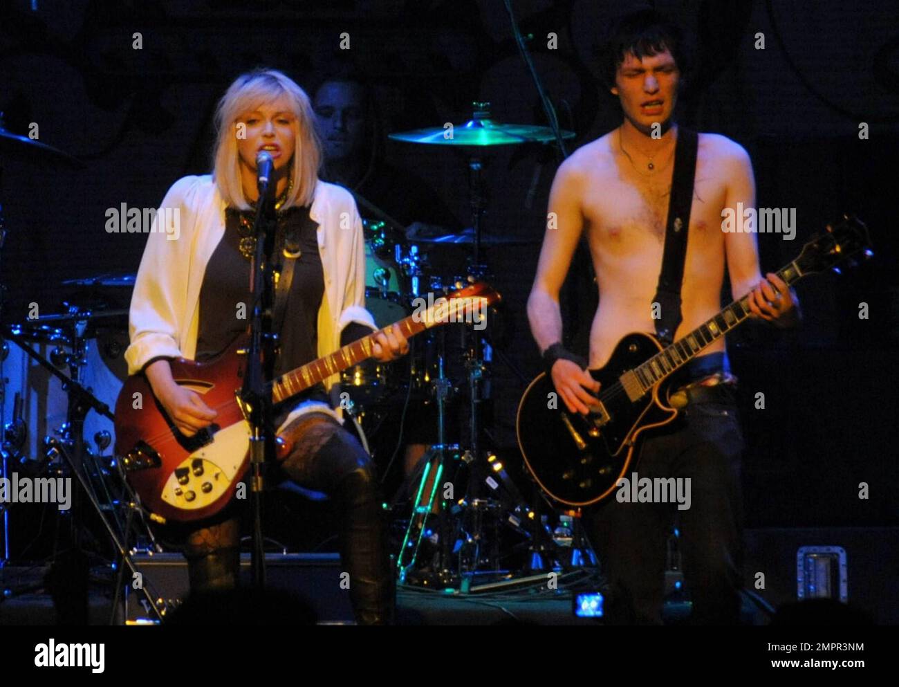 Rocker Courtney Love performs live with her band Hole at the Fillmore ...